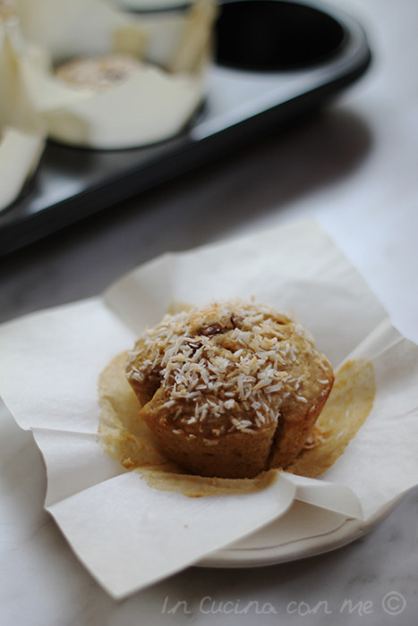 Tortini al Cocco con cuore di Cioccolato al latte